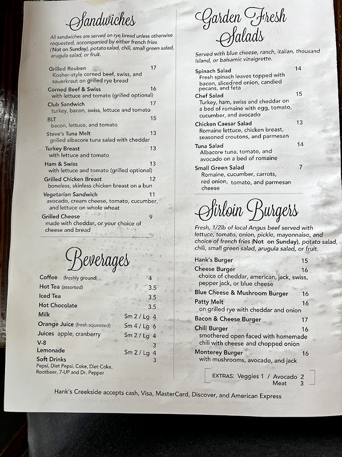 A menu that doesn't need fancy fonts or pretentious descriptions&mdash;just honest food that speaks for itself. Decision paralysis guaranteed.