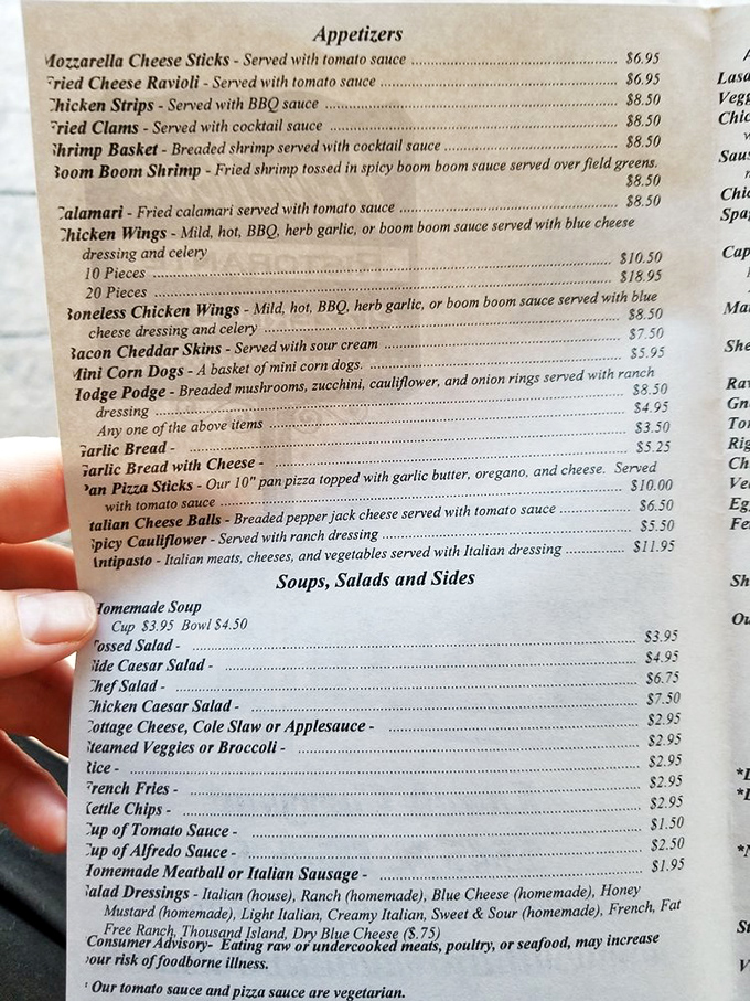 This menu isn't just a list of food&mdash;it's a roadmap to happiness with Italian-American classics that have stood the test of time.