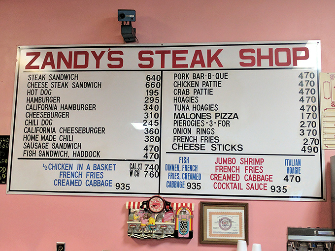 This menu board is a beautiful sight&mdash;no fancy descriptions or trendy ingredients with unpronounceable names, just honest food that's stood the test of time.