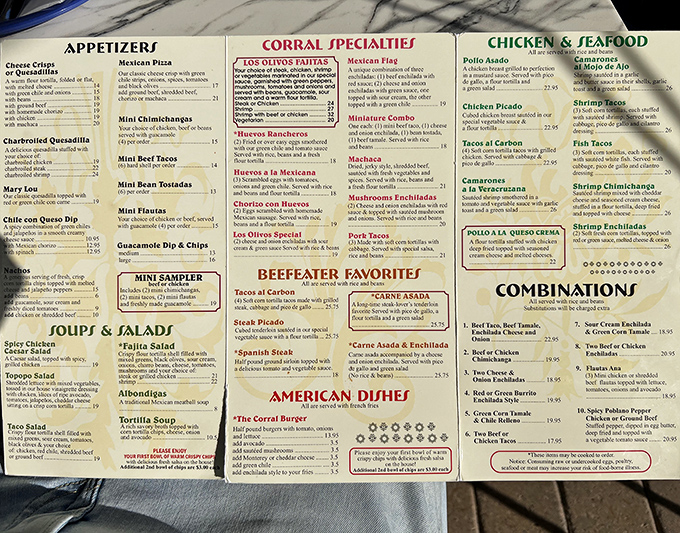 A menu this extensive is basically a choose-your-own-adventure book where every ending involves happiness and full bellies.