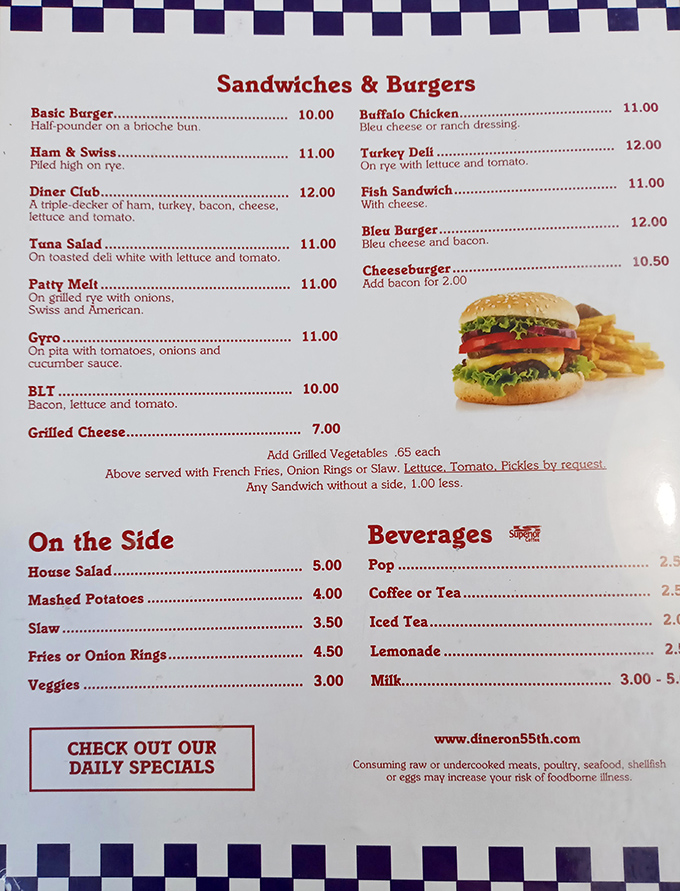 The menu reads like a greatest hits album of American comfort food. No molecular gastronomy here, just the classics that have been satisfying hungry Ohioans for generations.