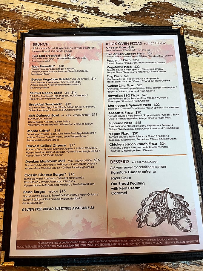 This menu isn't just a list of options – it's a roadmap to breakfast nirvana. Study it like you're cramming for the most delicious exam ever.