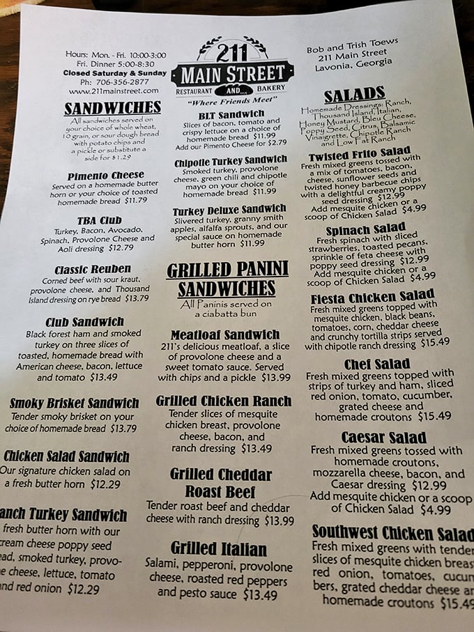 The menu reads like a love letter to sandwich perfection &ndash; no molecular gastronomy needed when you've mastered the classics this well.