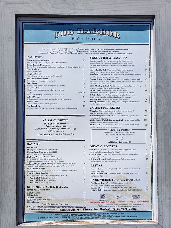 A menu that reads like a love letter to the Pacific, where sustainable seafood isn't just trendy marketing&mdash;it's the foundation of every dish.