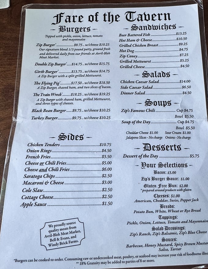 The menu at Zip's reads like a love letter to comfort food classics. That famous chili is calling my name!