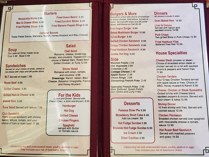 This isn't just a menu&mdash;it's a roadmap to happiness. From breakfast classics to hot roast beef sandwiches, every comfort food craving finds its match here.