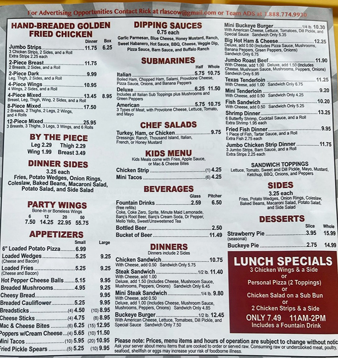 This menu isn't just a list of food—it's a roadmap to happiness. Hand-breaded golden fried chicken and loaded appetizers are just the opening act.