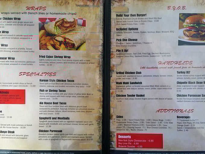 A menu that reads like a love letter to comfort food classics. Decision paralysis has never been so delicious.