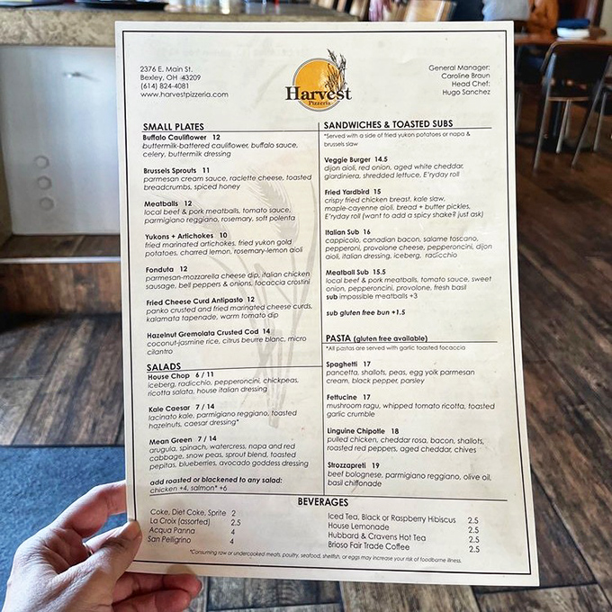 A menu that reads like a love letter to fresh ingredients. The meatballs aren't just listed&mdash;they're practically highlighted with invisible neon.