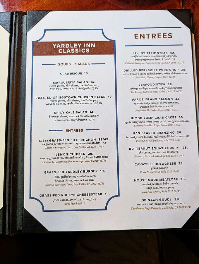 The menu reads like a love letter to American classics, each dish promising a story told through carefully sourced ingredients and thoughtful preparation.