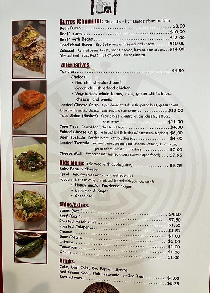 The menu reads like a love letter to Tohono O'odham cuisine, with each item promising a different path to culinary bliss.