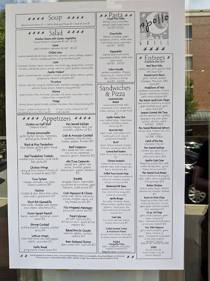 This comprehensive menu reads like a love letter to comfort food with something delicious for everyone.