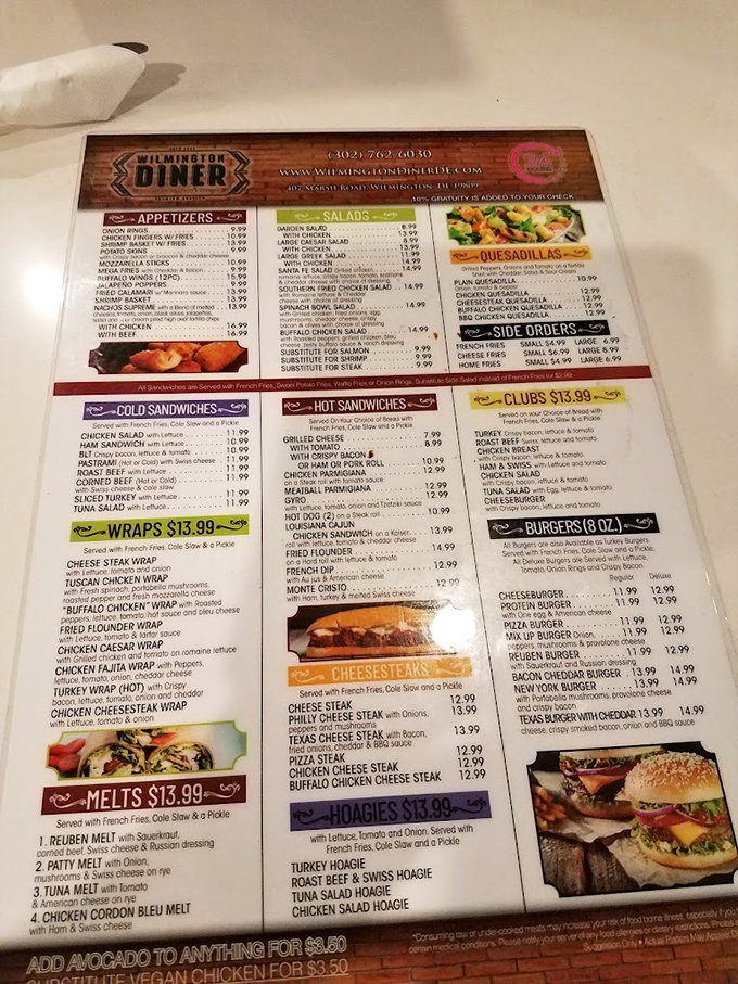 The menu reads like a love letter to American comfort food. So many choices, so little elasticity in the waistband.