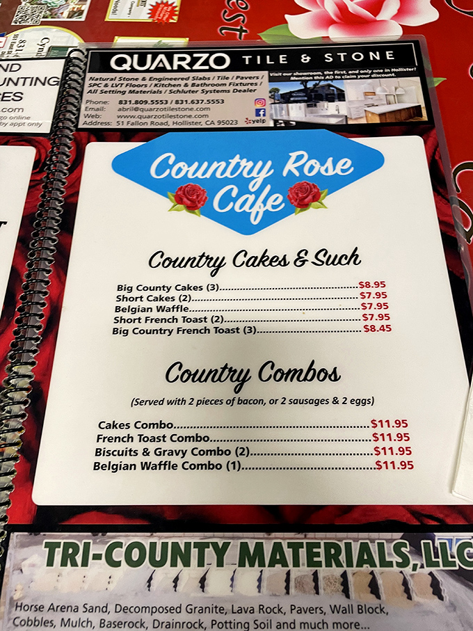 The menu that launched a thousand breakfast cravings. Those Country Combos are the breakfast equivalent of winning the lottery.