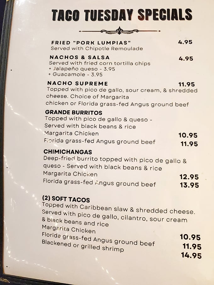Taco Tuesday isn't just a hashtag here&mdash;it's a religious experience. The menu reads like a love letter to both seafood and Mexican cuisine.
