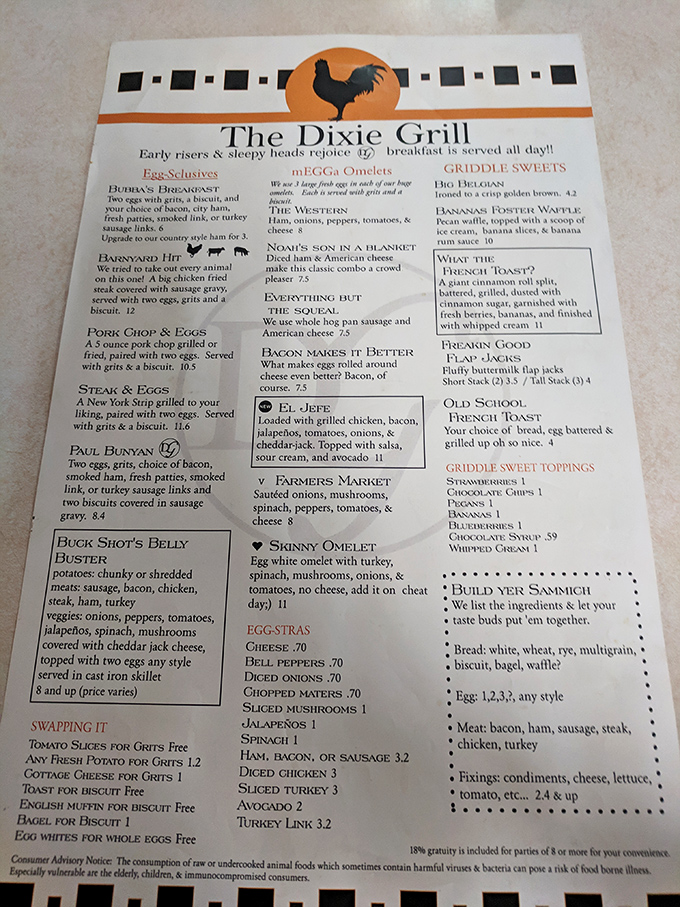 A menu that reads like a love letter to breakfast. Each cleverly named dish promises a different path to morning bliss.