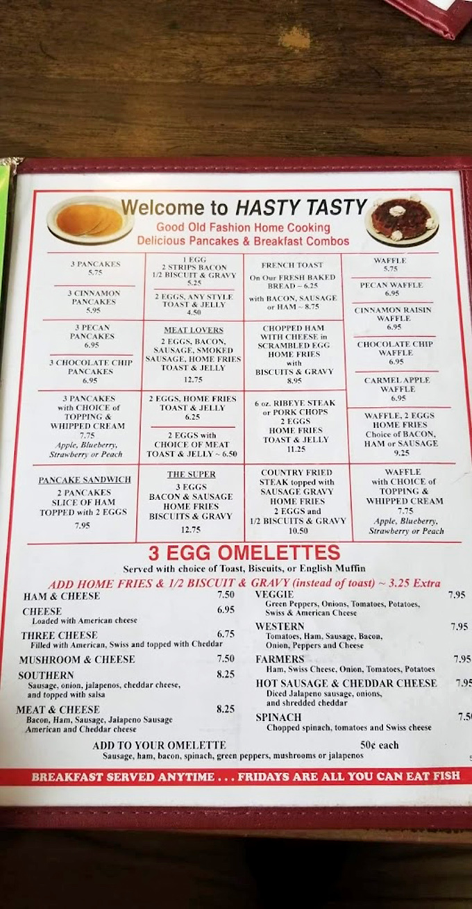 This menu isn't trying to reinvent breakfast&mdash;it's perfecting the classics with options that make decision-making deliciously difficult.