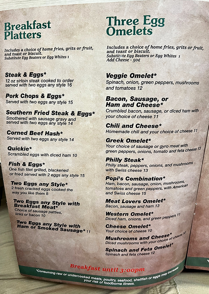 A menu that reads like a love letter to breakfast lovers&mdash;where decisions are deliciously difficult and calories don't count.