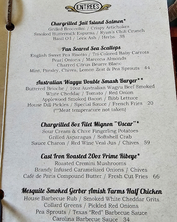 This isn't just a menu&mdash;it's a love letter to fine ingredients. The Wagyu burger alone might be worth crossing state lines for.