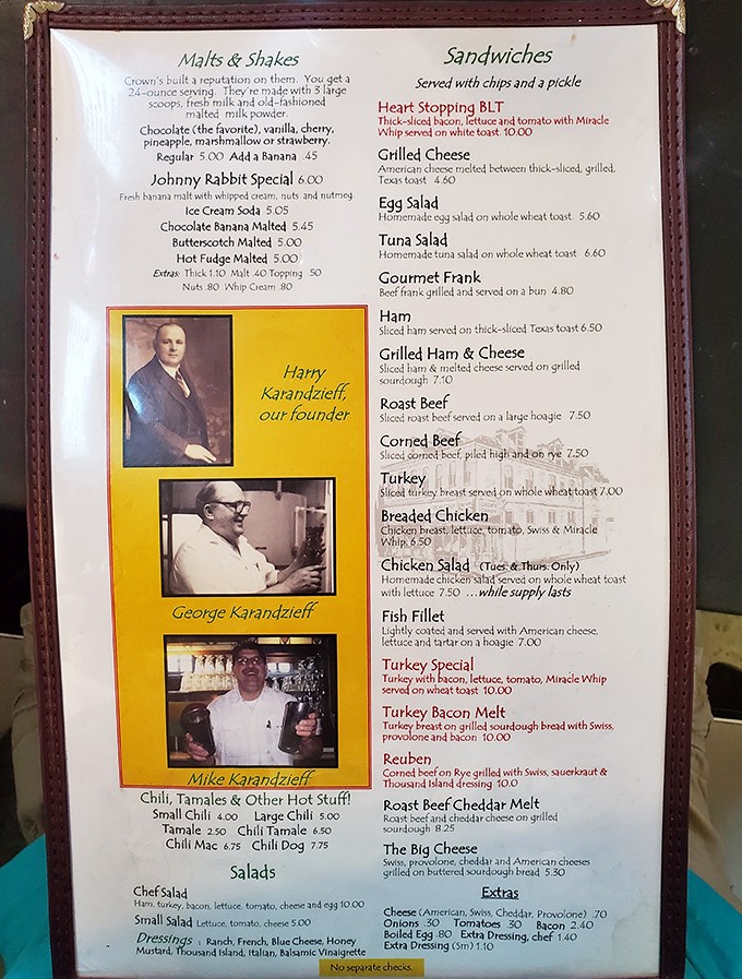 A menu that tells stories through sandwiches. The Heart-Stopping BLT isn't just named that for fun&mdash;your cardiologist might actually call you after ordering one.