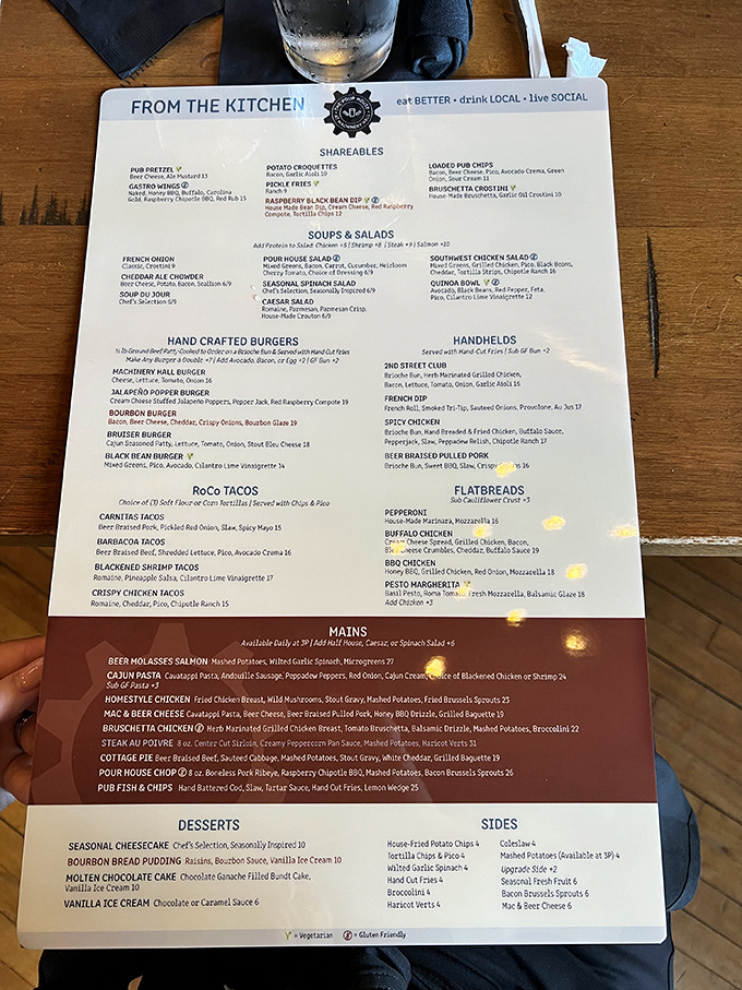 This isn't just a menu—it's a roadmap to happiness. From RoCo Tacos to Beer Molasses Salmon, each item promises a delicious detour from ordinary dining.