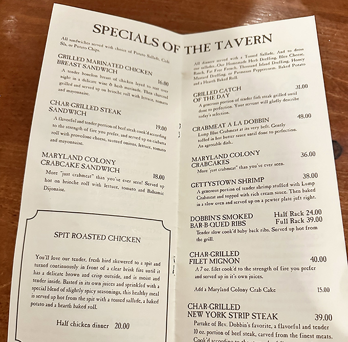 A menu that George Washington would approve of&mdash;hearty colonial fare meets modern culinary expertise in this historical treasure trove of flavors.