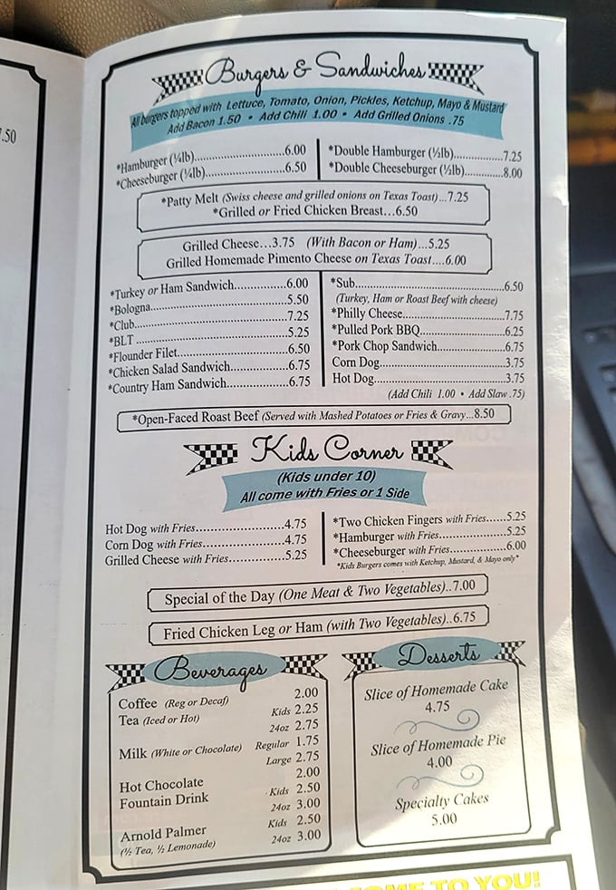 This menu isn't trying to reinvent the wheel—it's perfecting it with homemade pimento cheese and patty melts that demand a return visit.