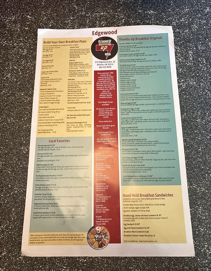 A menu that requires strategic planning – like choosing between the Country Heap and Belgian waffles is the breakfast equivalent of Sophie's Choice.