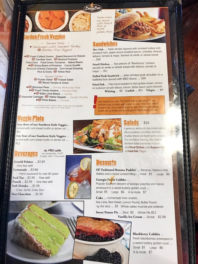 This menu isn't just a list of dishes&mdash;it's a roadmap to Southern happiness. Each item represents decades of culinary wisdom passed through generations.