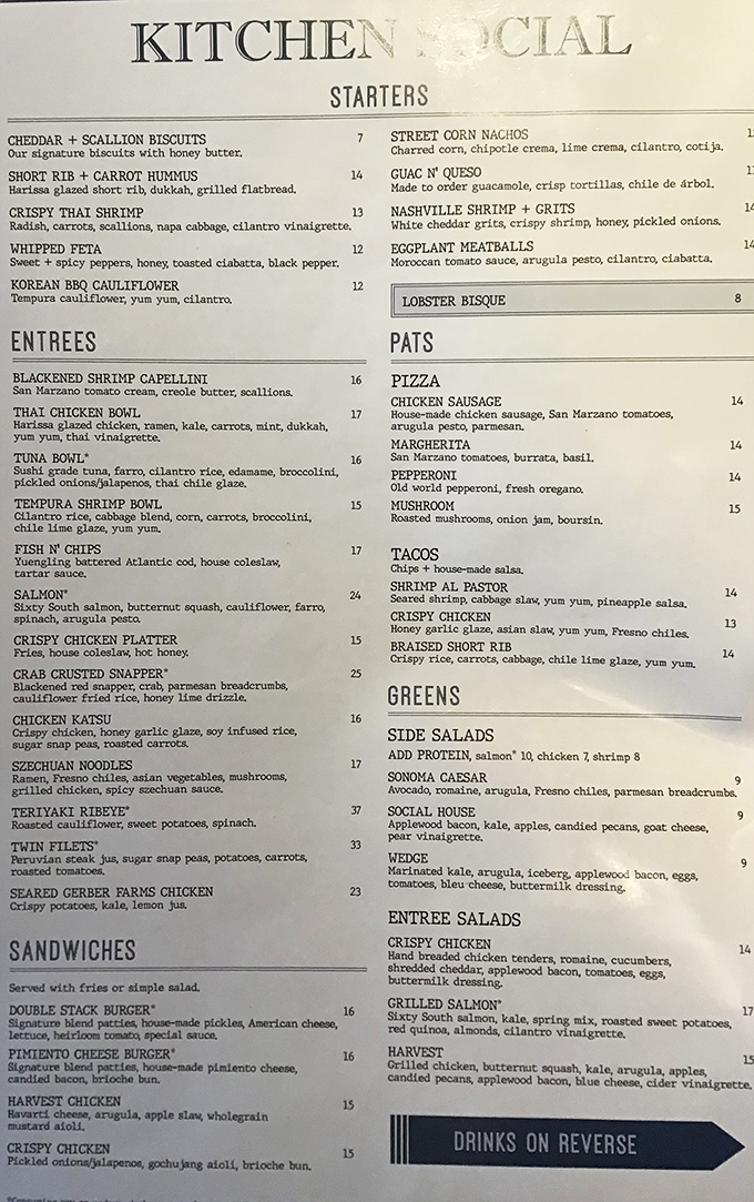 A menu that reads like a love letter to global comfort food. Each description makes you want to order everything&mdash;budget and stomach capacity be damned.