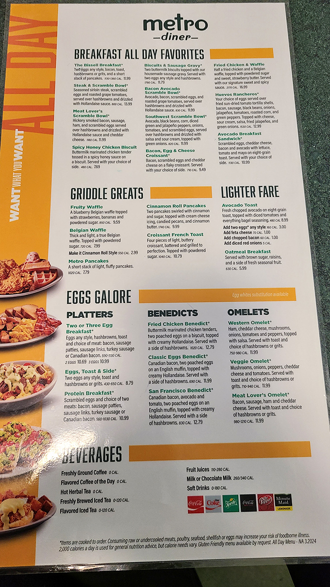 The menu reads like a love letter to comfort food &ndash; breakfast all day is never a bad idea when biscuits and gravy are involved.