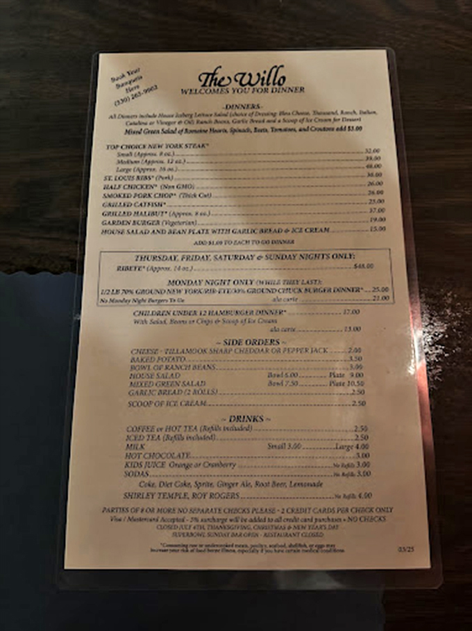 The menu reads like a love letter to simplicity&mdash;no foam, no deconstruction, just straightforward promises of meaty satisfaction.