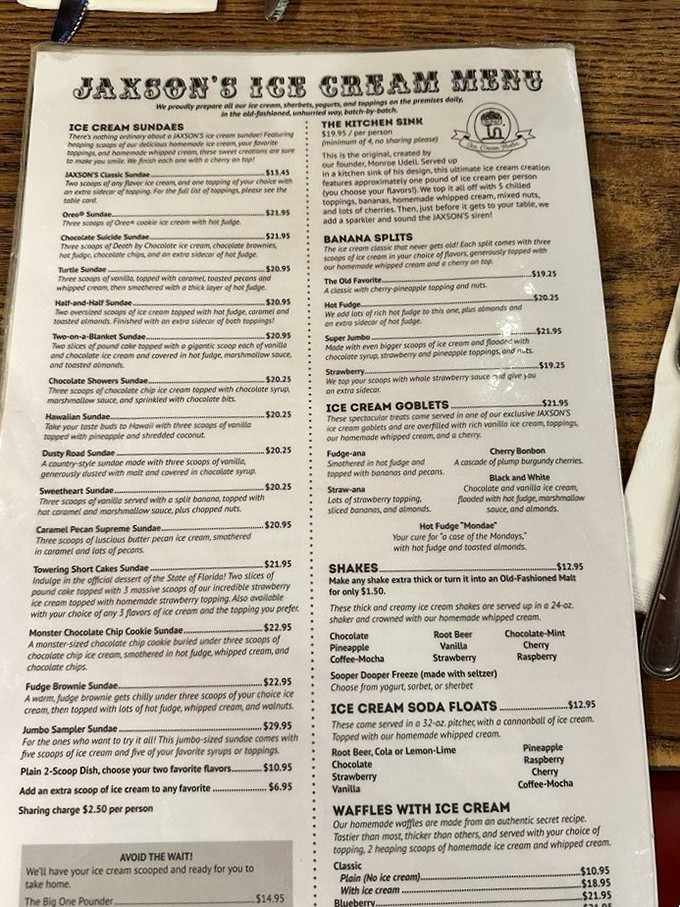 The menu at Jaxson's isn't just a list&mdash;it's a declaration of independence from sensible portion sizes and diet culture.