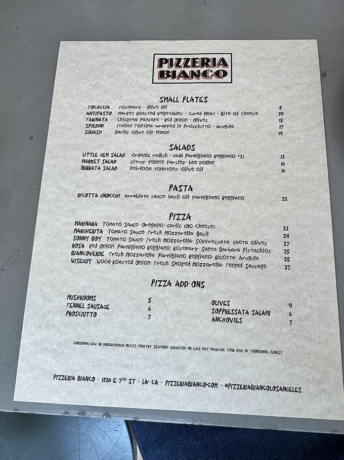 A menu so concise it fits on one page. In the pizza world, this is confidence&mdash;not indecision&mdash;and every option promises perfection.