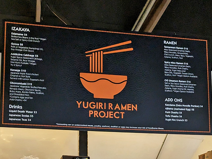 The ramen menu reads like poetry in broth—spicy, smoky, umami-packed verses begging to be slurped.
