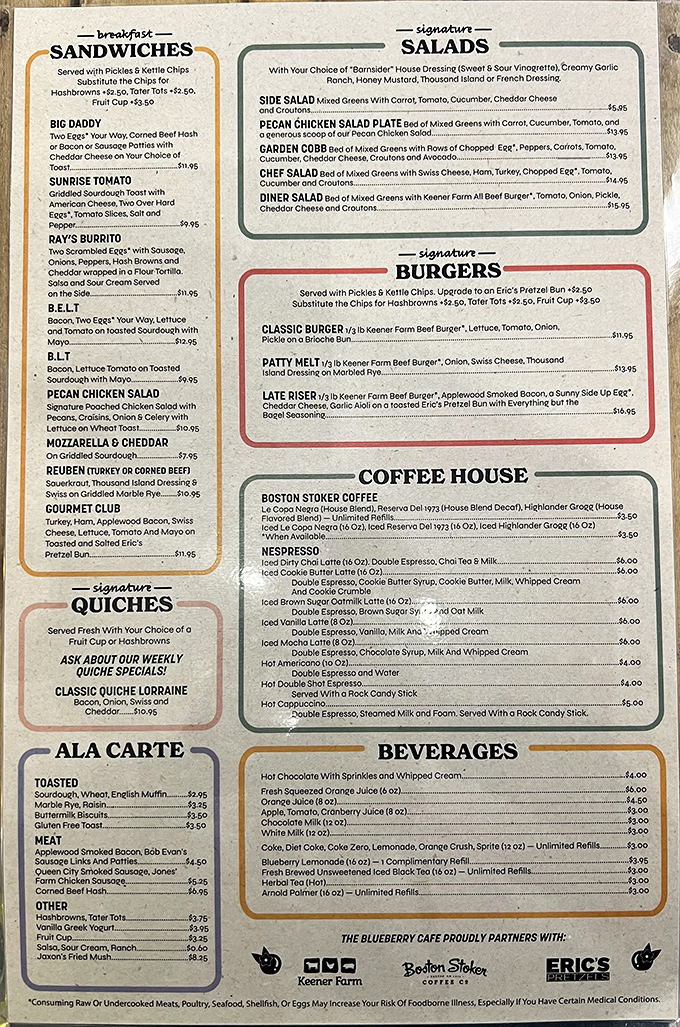 The menu reads like a love letter to morning cuisine. Choosing just one item might be the hardest decision you'll make all day.
