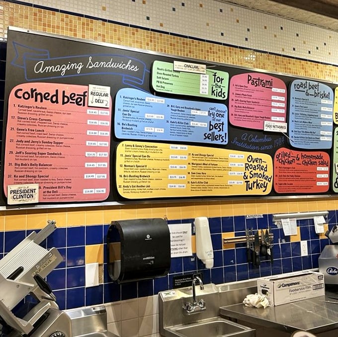 This menu board reads like a love letter to everyone who's ever craved real deli food.