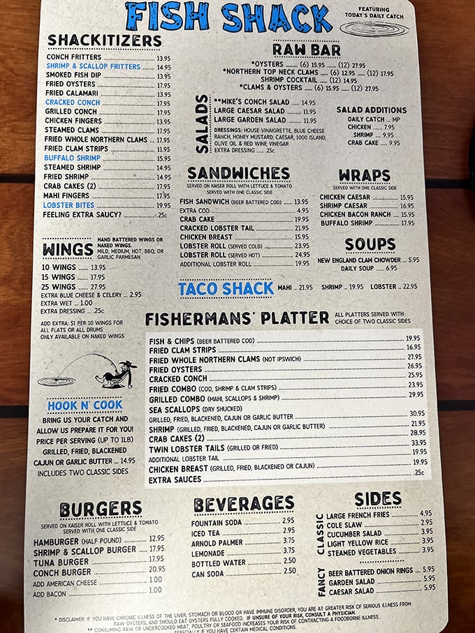 This menu reads like a greatest hits album of seafood &ndash; every track's a chart-topper.