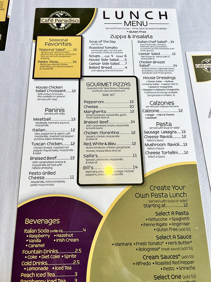 A menu that reads like a love letter to Italian cuisine, offering everything from gourmet pizzas to house-made pasta. Decision paralysis has never been so delicious.