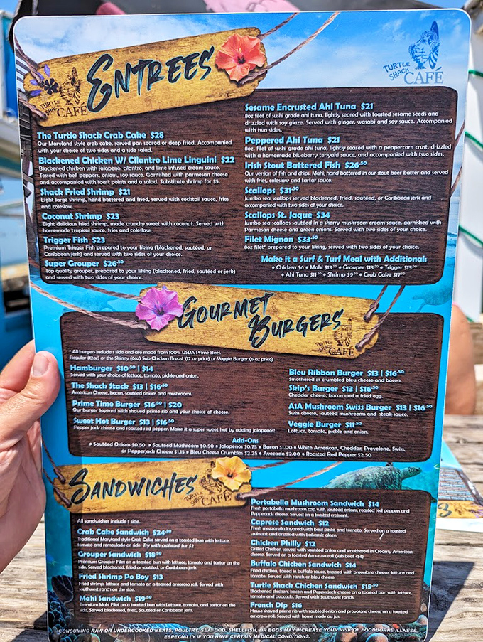 The menu reads like a love letter to seafood enthusiasts, with that legendary grouper sandwich stealing the spotlight among an impressive supporting cast.
