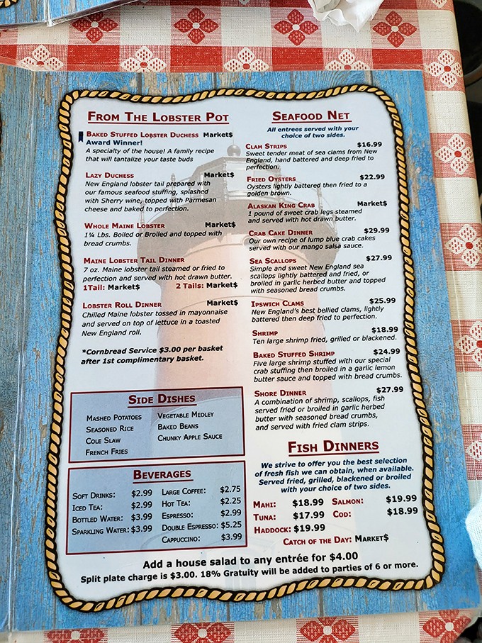 That menu board reads like a love letter to anyone who's ever dreamed of ocean-fresh perfection.