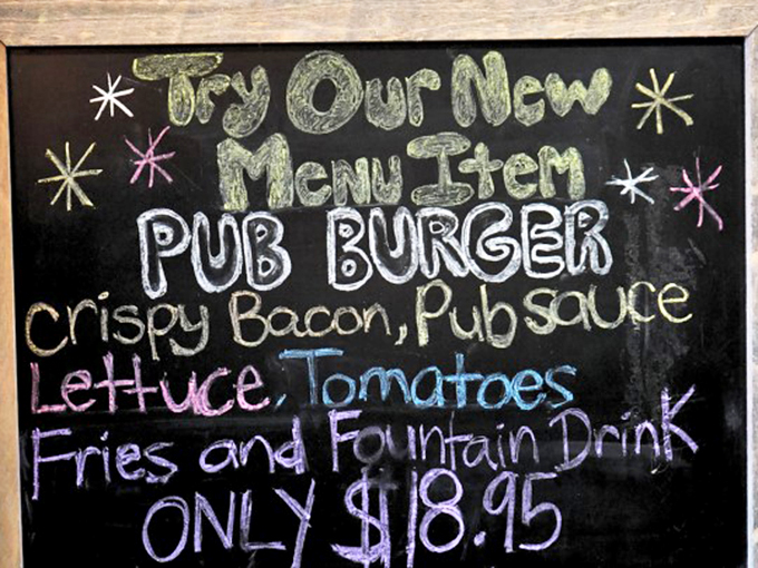 That handwritten pub burger special proves they're not just about hoagies&mdash;though you came for the hoagies.