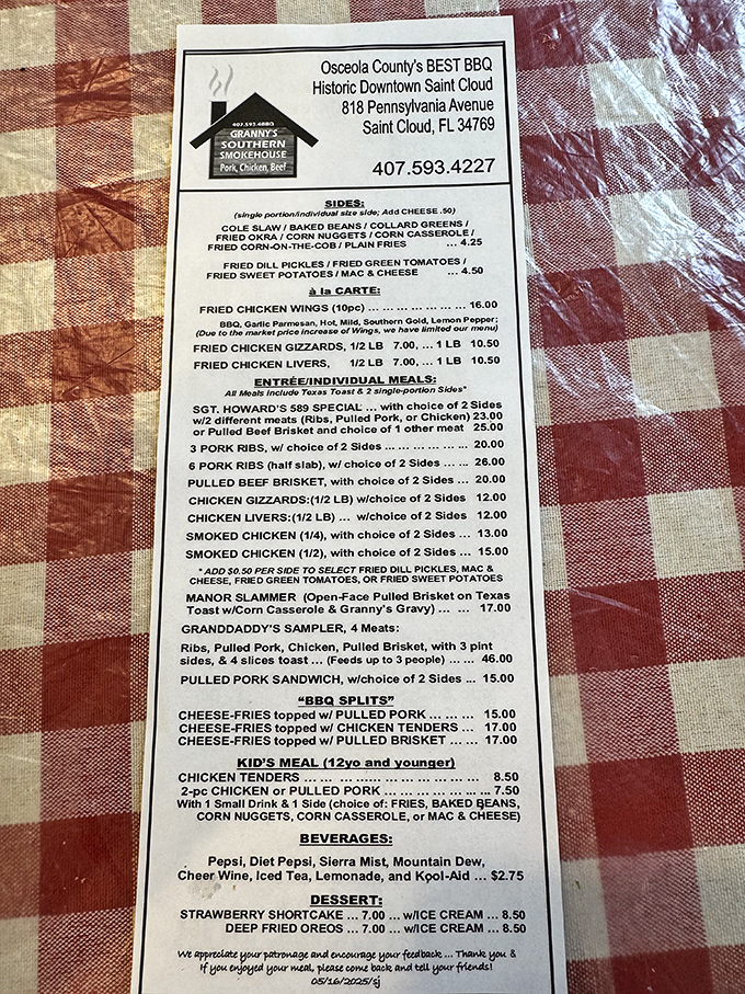 A menu that reads like a Southern grandmother's greatest hits album, with prices that won't require a second mortgage.