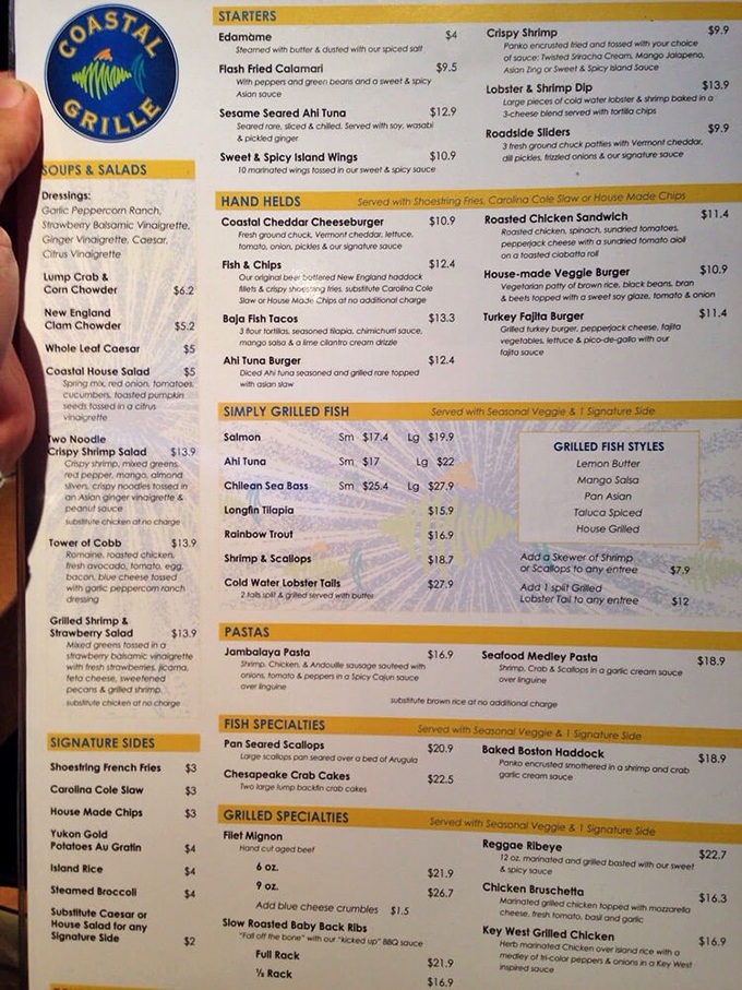 A menu that reads like a love letter to the ocean. Each description is a siren song calling you toward seafood bliss. 