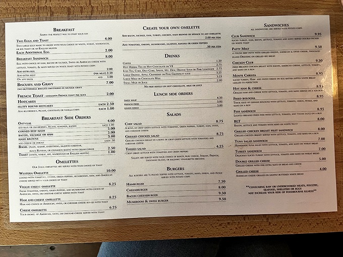 This menu isn't trying to impress with fancy descriptions&mdash;it's confident in its classics, like a friend who knows exactly what you need.