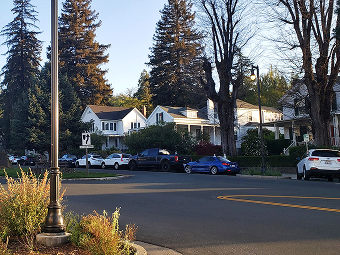 Beyond the bustling main drag, Sutter Creek's residential streets offer glimpses of well-preserved homes where modern life continues amid Gold Rush-era architecture.