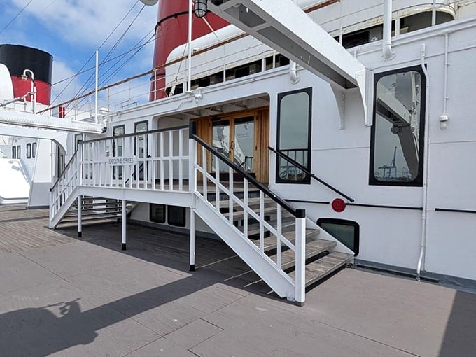 Like a floating time capsule, the Queen Mary's pristine white exterior belies the countless stories&mdash;and perhaps a few restless spirits&mdash;contained within her hull.