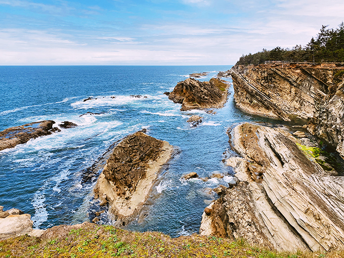 Nature's architecture at its finest&mdash;these dramatic cliffs and churning waters have been perfecting their performance for millions of years.