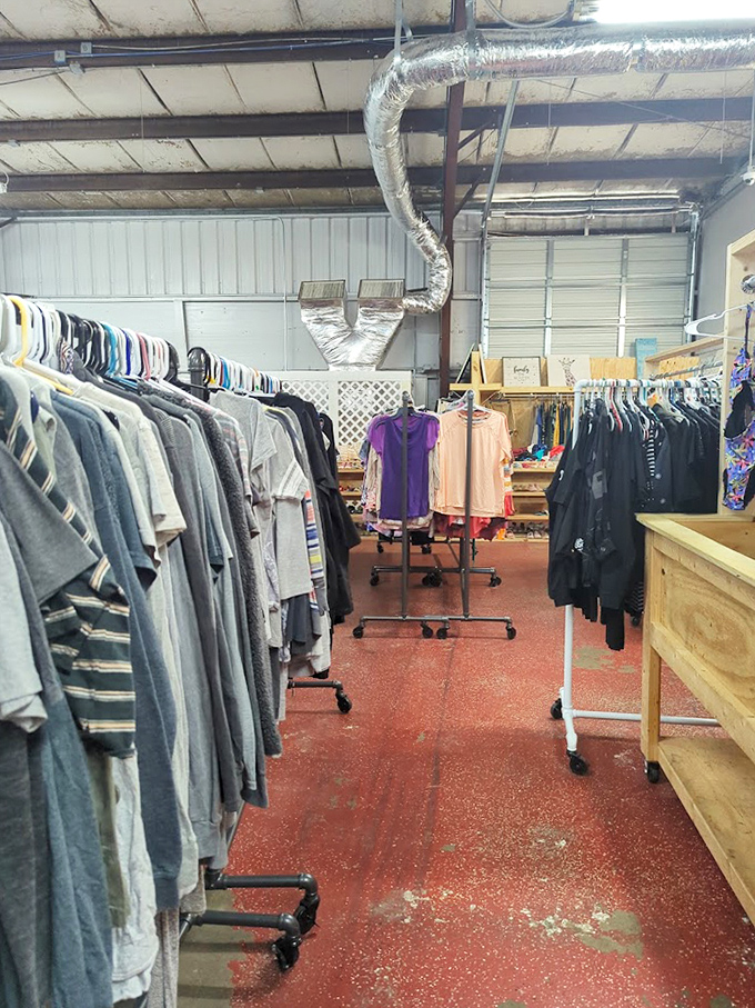 More clothing options than a department store, organized just enough to navigate but wild enough to surprise you.