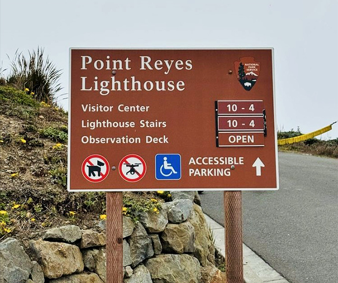 The sign says it all&mdash;10 to 4, no dogs, no drones&mdash;but fails to mention the wind that might turn your hairstyle into performance art.